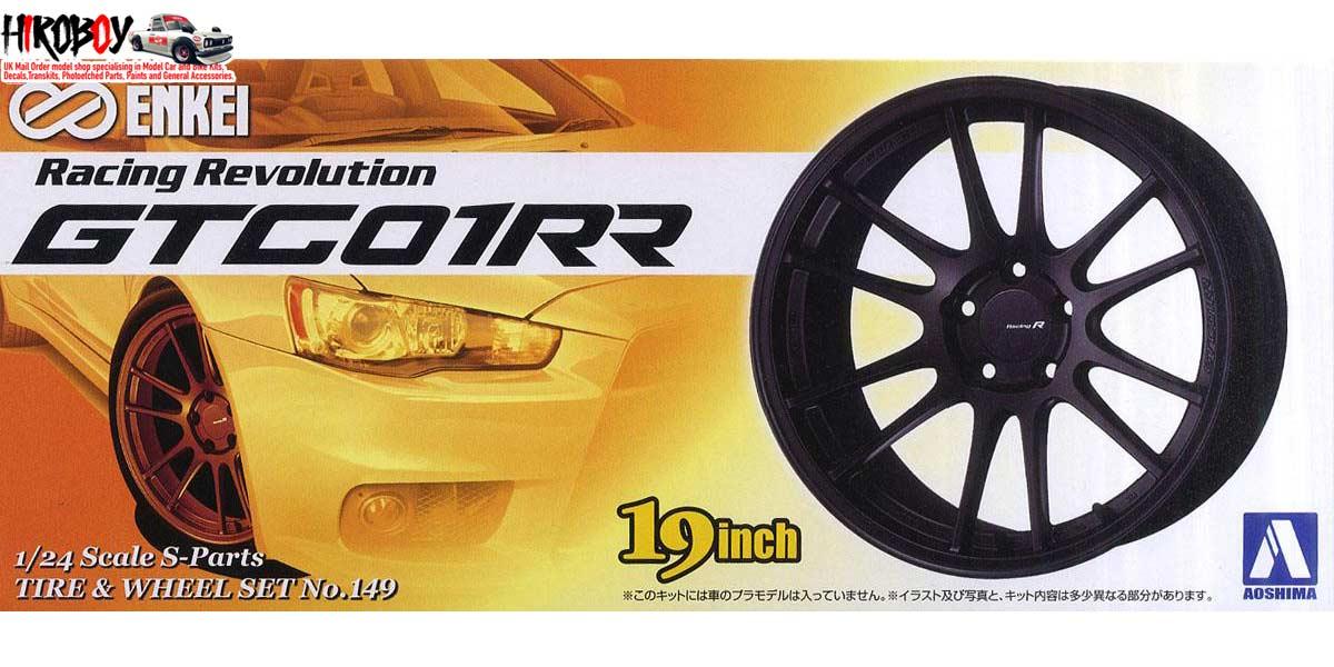 1:24 Enkei GTC01RR 19" Wheel and Tyres | AOS-009048 | Aoshima