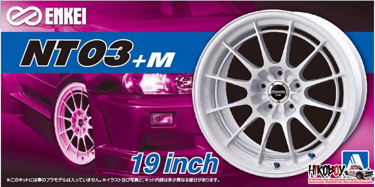 1:24 Enkei NT03+M 19" Wheels and Tyres | AOS-053928 | Aoshima
