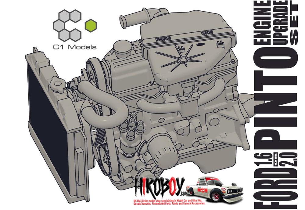 1:24 Ford Pinto Engine Upgrade Set | C1-RSA04 | C1 Models