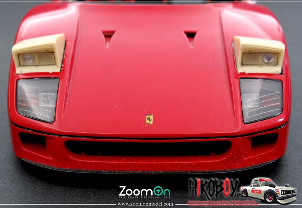 1:24 F40 popup headlight set for Tamiya | Z199 | ZoomOn