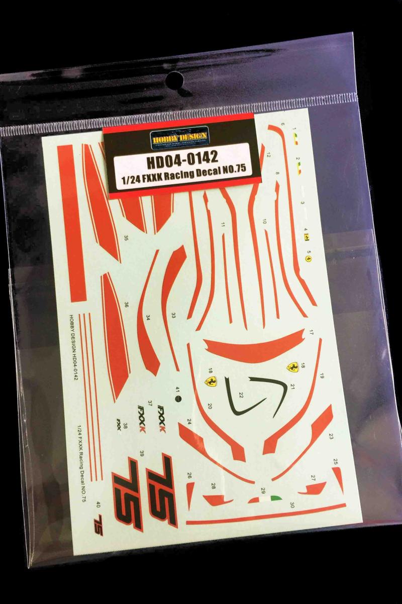1:24 Ferrari FXX K Racing Decal No.75 (HD04-0142) | HD04-0142 | Hobby ...