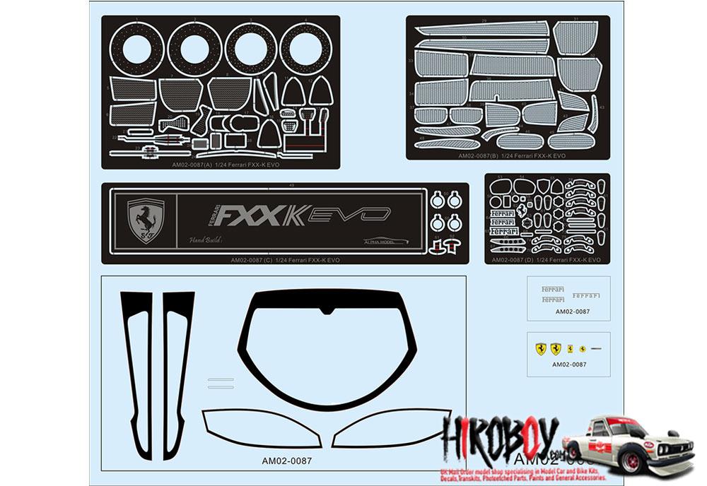 1:24 Ferrari FXX K EVO - Full Resin Model Kit | AM02-0087 | Alpha Models