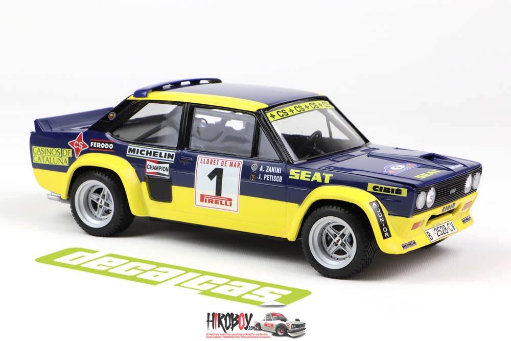 1:24 Fiat 131 Abarth Seat Competicion - Costa Brava Rally 1979 Decals ...