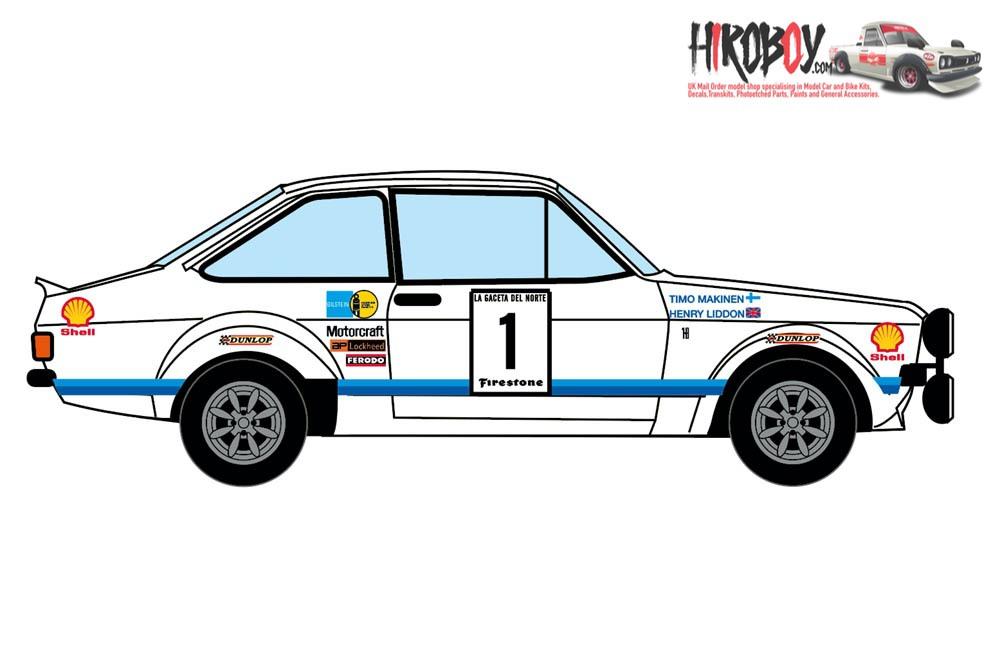 1:24 Ford Escort Mk. II - Rallye Firestone 1976 Decals | DCL-DEC031 ...