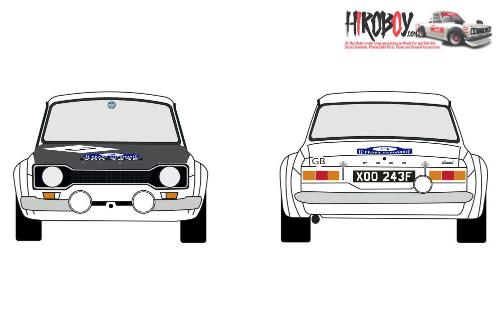 1:24 Ford Escort RS1600 Mk I Ford Motor Co Ltd - Acropolis rally 1969 ...