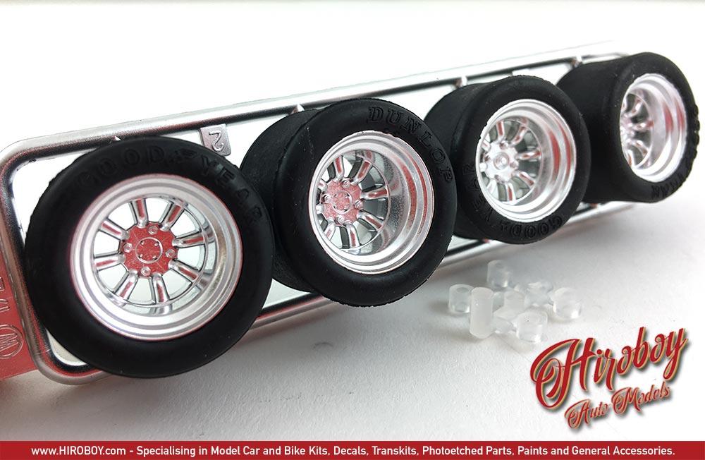 1:24 15" Hayashi Street Wheels and Tyres | FUJ-19275 | Fujimi