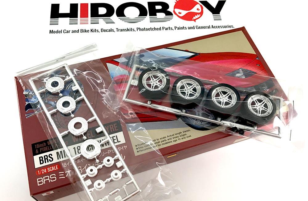 1:24 18" BRS MI0 Wheels and Tyres (c/w Brake Discs) | FUJ-19134 | Fujimi
