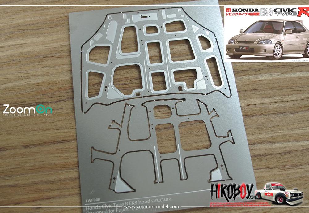 1:24 Honda Civic Type R EK9 Hood Structure FUJ-03503 | ZD138 | ZoomOn