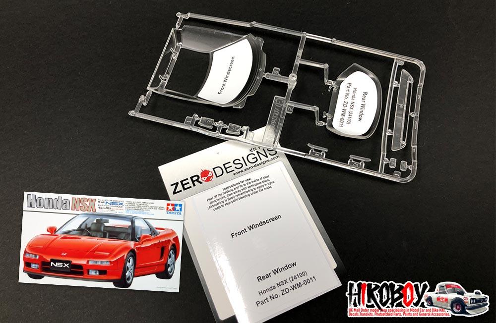 1:24 Honda NSX Window Painting Masks (Tamiya 24100) | ZD-WM-0011 | Zero ...