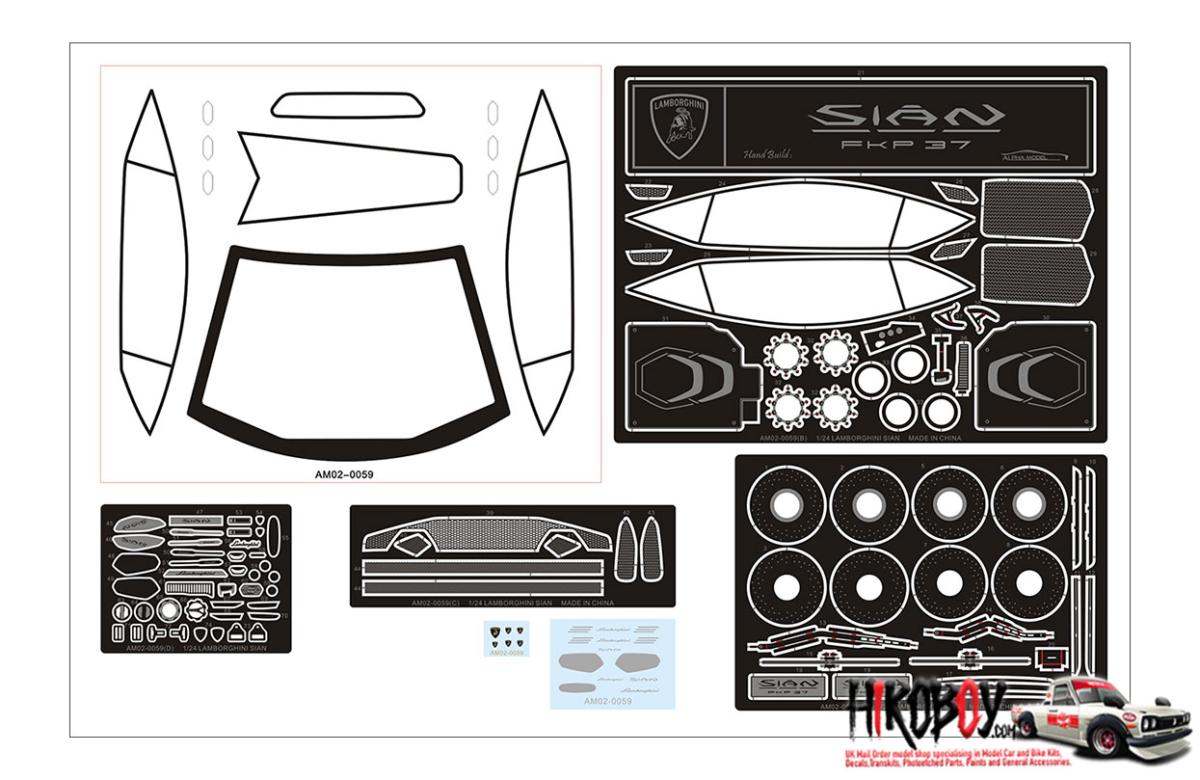 1:24 Lamborghini Sian - Full Resin Model Kit | AM02-0059 | Alpha Models