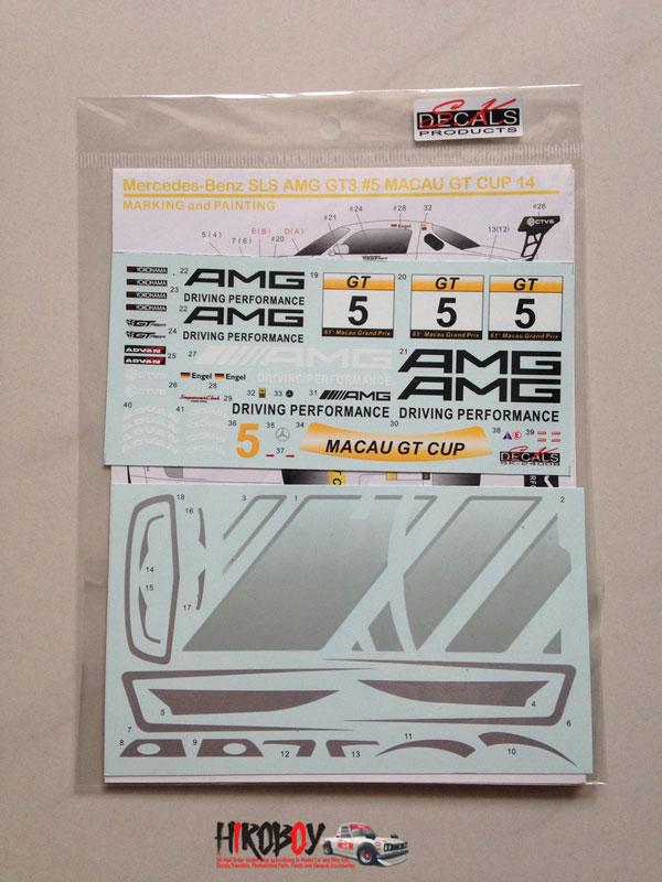 1:24 Mercedes-AMG GT3 SLS #5 Macau GT Cup 2014 Decals (Fujimi) | SK ...