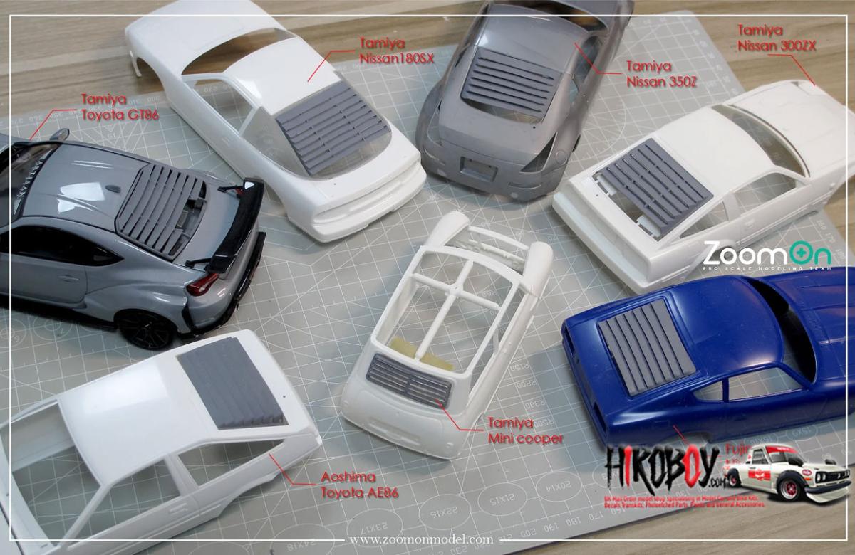 1:24 Mini Copper Rear Window Louver | Z070 | ZoomOn