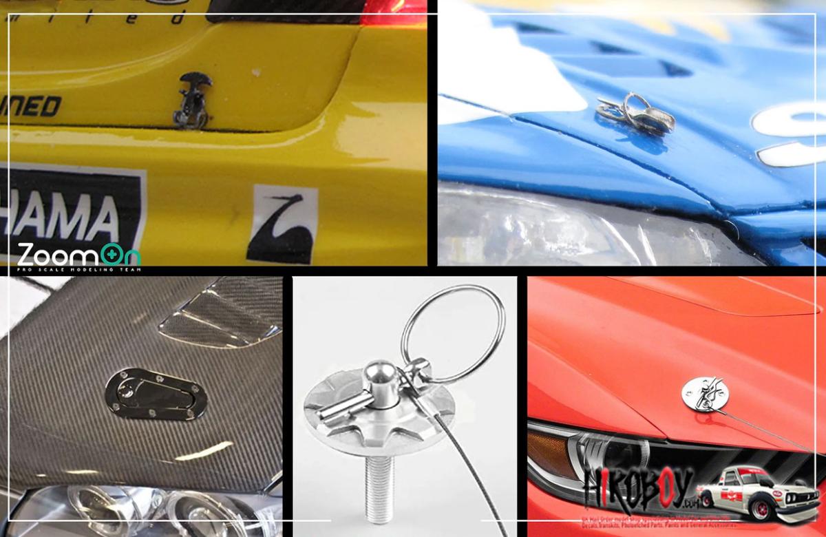 1:24 Hood Lock / Bonnet Pin Set | ZT040 | ZoomOn