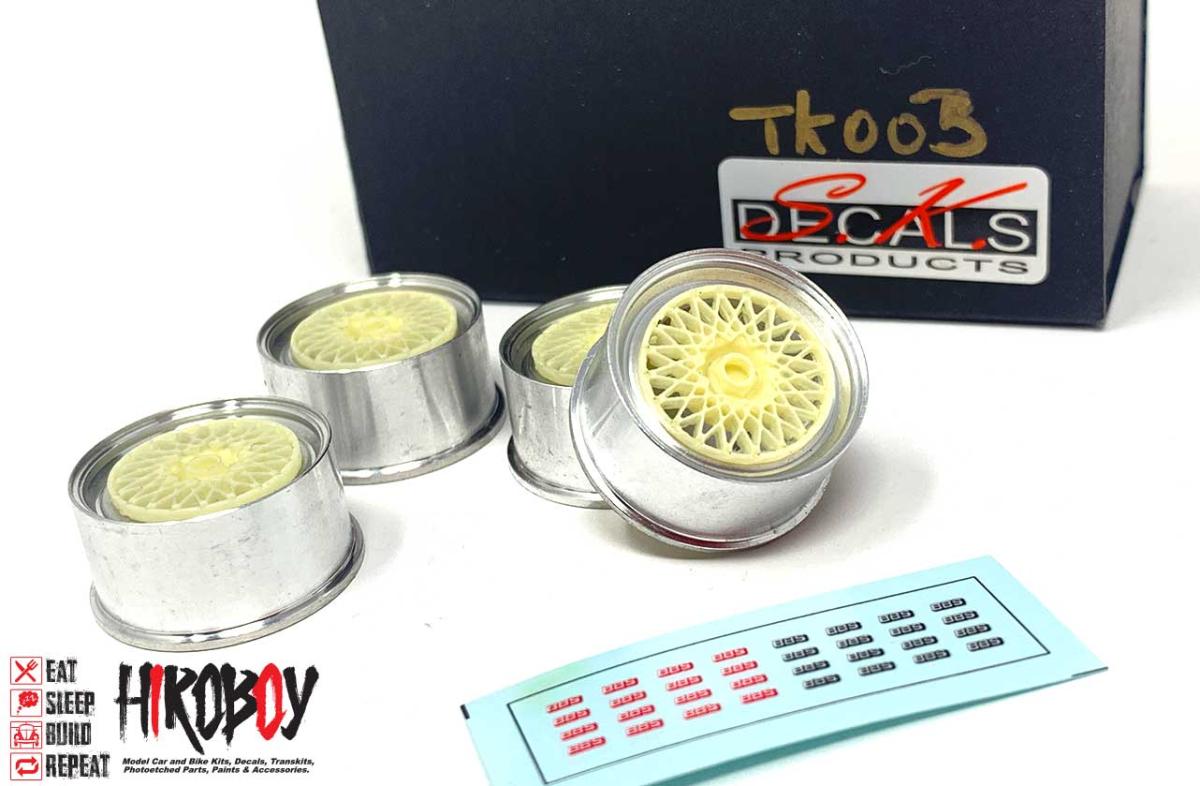 1:24 BBS E50 Wheels- Rims for Gr.A BMW E30 | SK-TK003 | S.K. Decals