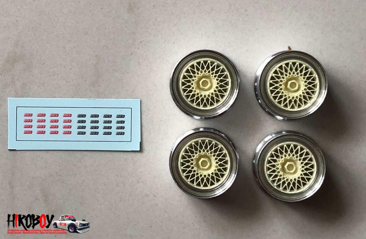 1:24 BBS E50 Wheels- Rims for Gr.A BMW E30 | SK-TK003 | S.K. Decals