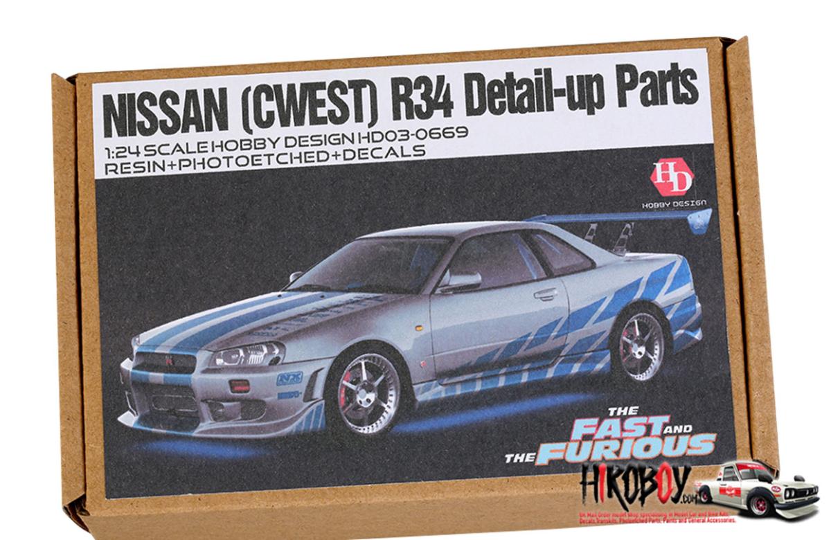 1:24 Nissan (C-West) GT-R R34 Paul Walker The Fast And The Furious ...