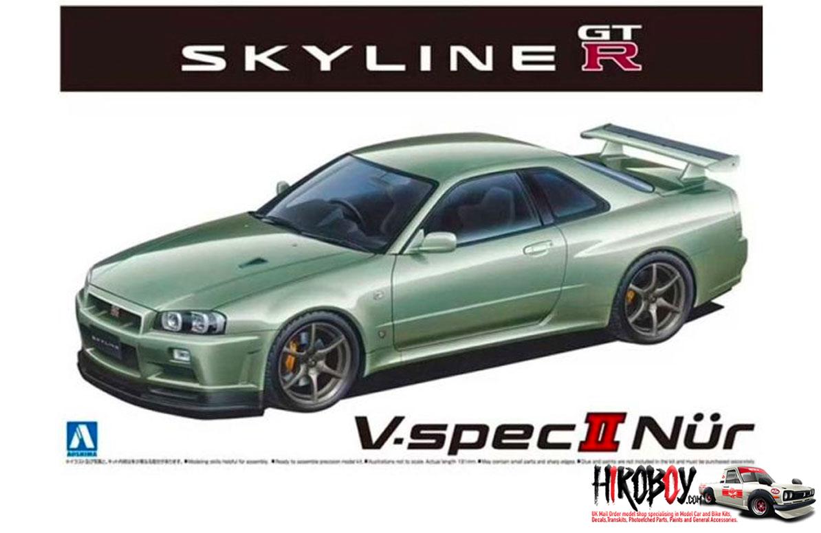 1:24 Nissan Skyline ER34 GT-R V-specII | AOS-062753 | Aoshima