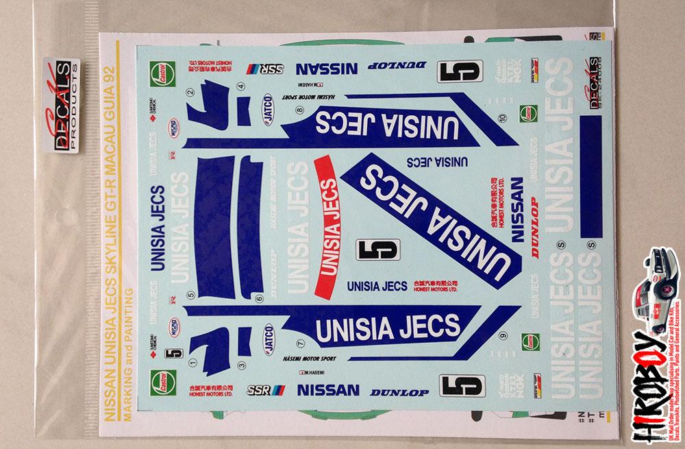 1:24 Nissan Skyline GT-R Macau Guia 92 Unisai Jecs Decals | SK-24006 ...