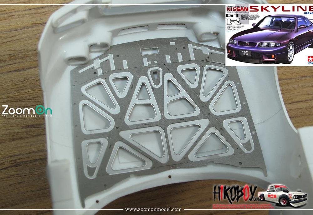 1:24 Nissan Skyline GTR R33 Hood Structure TAM24145 | ZD137 | ZoomOn