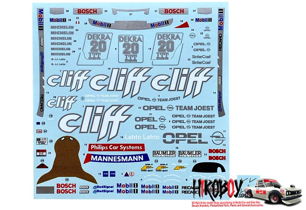 1:24 Opel Calibra V6 4X4 DTM 1995 Opel Team Joest | SK24212 | S.K. Decals