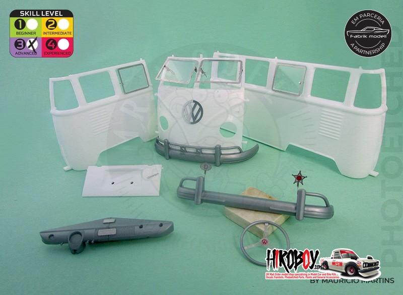 1:24 Photoetched VW Bus Safari set for Revell kits | MM2120 | Mr Model