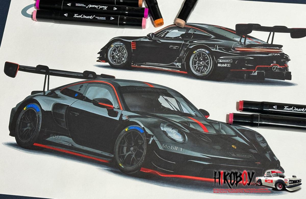 1:24 Porsche 911 GT3R Rexy Livery (GT3R Rawr) - Full Resin Model Kit ...