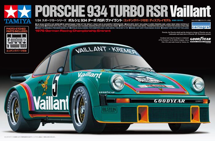 1:24 Porsche 934 Turbo RSR Vaillant Model Kit - 24334 | TAM24334 | Tamiya