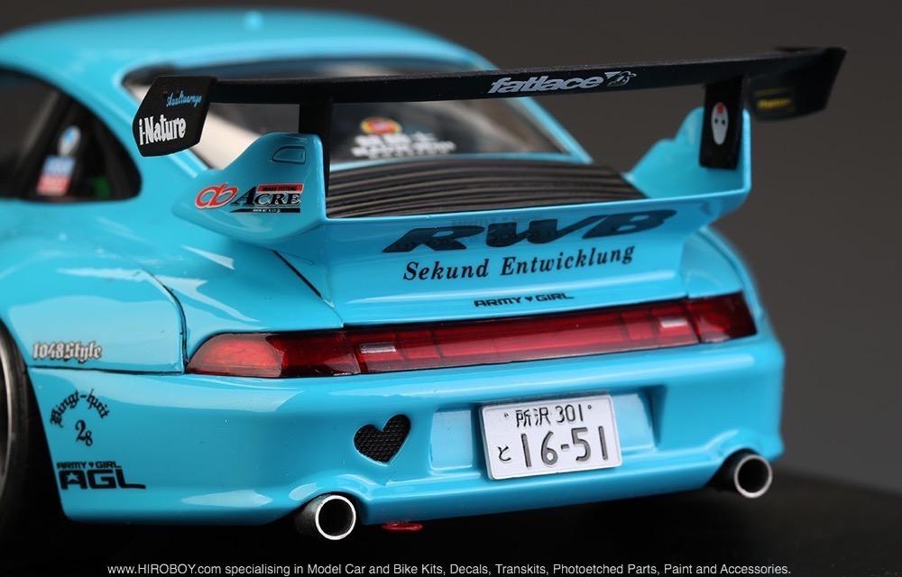 1:24 RWB Porsche 993 Widebody Kit For Ver. "Rauh Passion" (Resin+PE ...