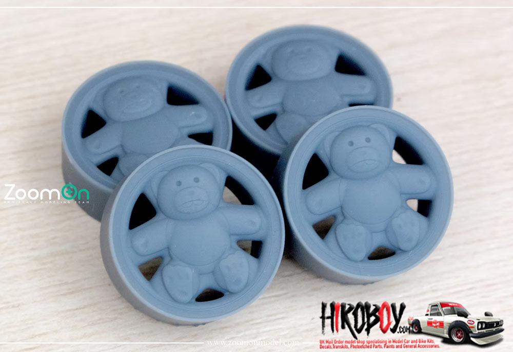 1:24 13" Teddy Bear Rim Set | ZR140 | ZoomOn