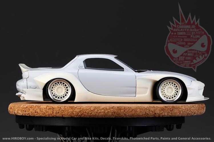 1:24 Rocket Bunny Mazda RX-7 Wide Body Kit For Tamiya RX-7 Kit 24116 (Resin+PE+Metal parts ...