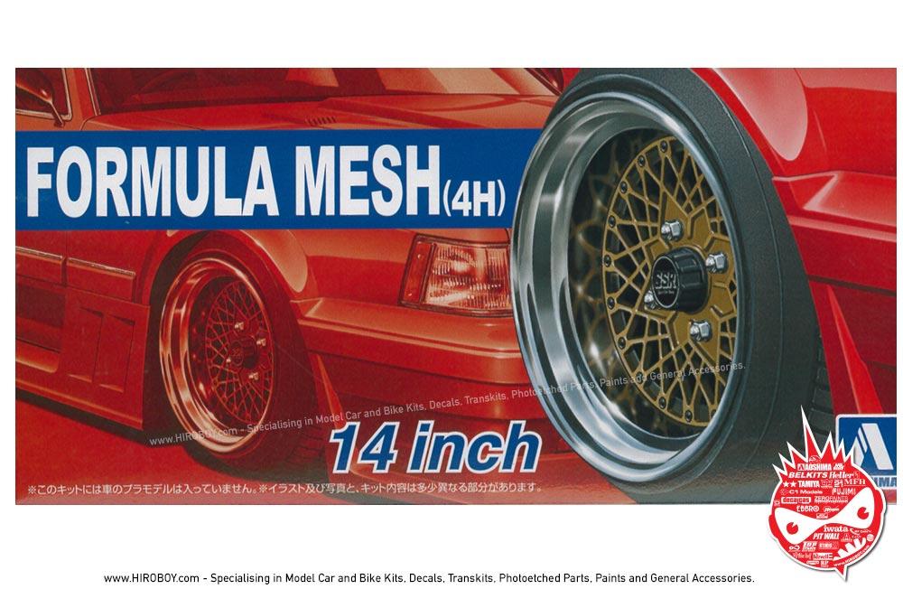 1:24 SSR Formula Mesh 14" Wheels and Stretch Wall Tyres | AOS-053256 ...