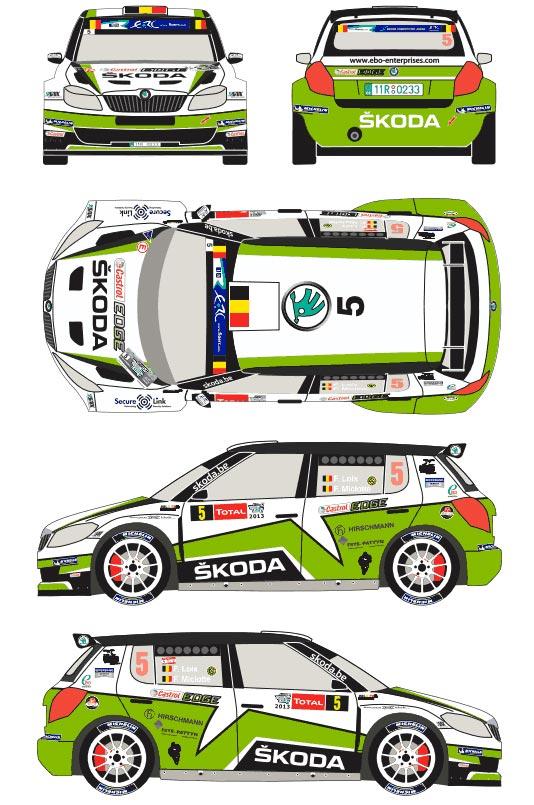 1:24 Skoda Fabia S2000 #5 Rally Ypres 2013 (Belkits) | RD24-011 ...