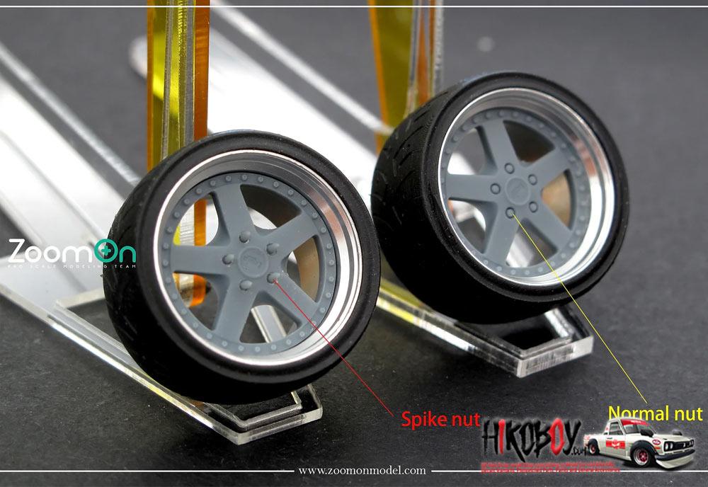 1:24 Spike Wheel Nuts | ZT059 | ZoomOn