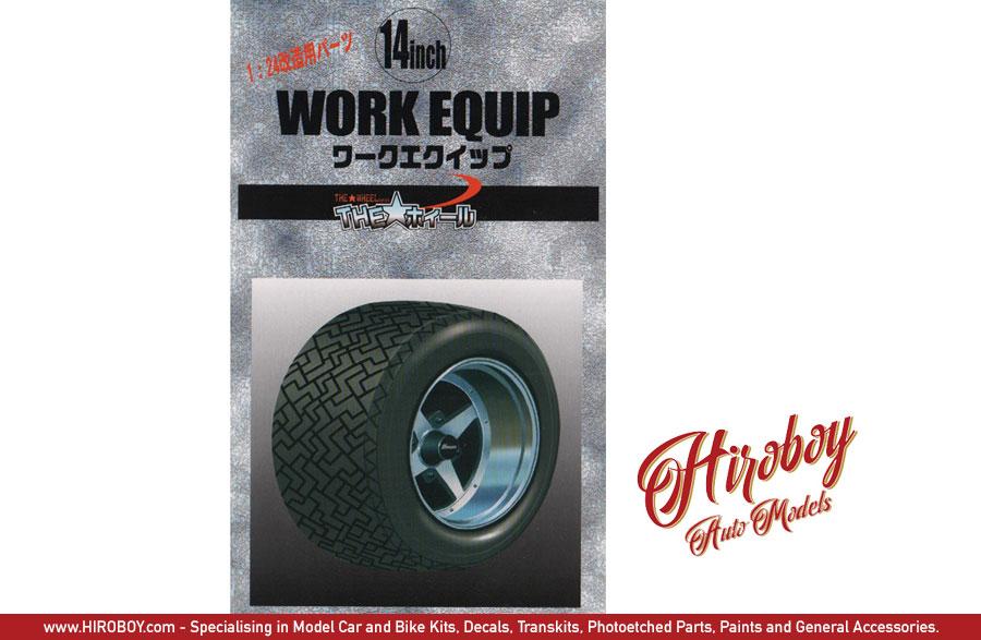 1:24 Work Equip 14" Wheels and Tyres | FUJ-193137 | Fujimi