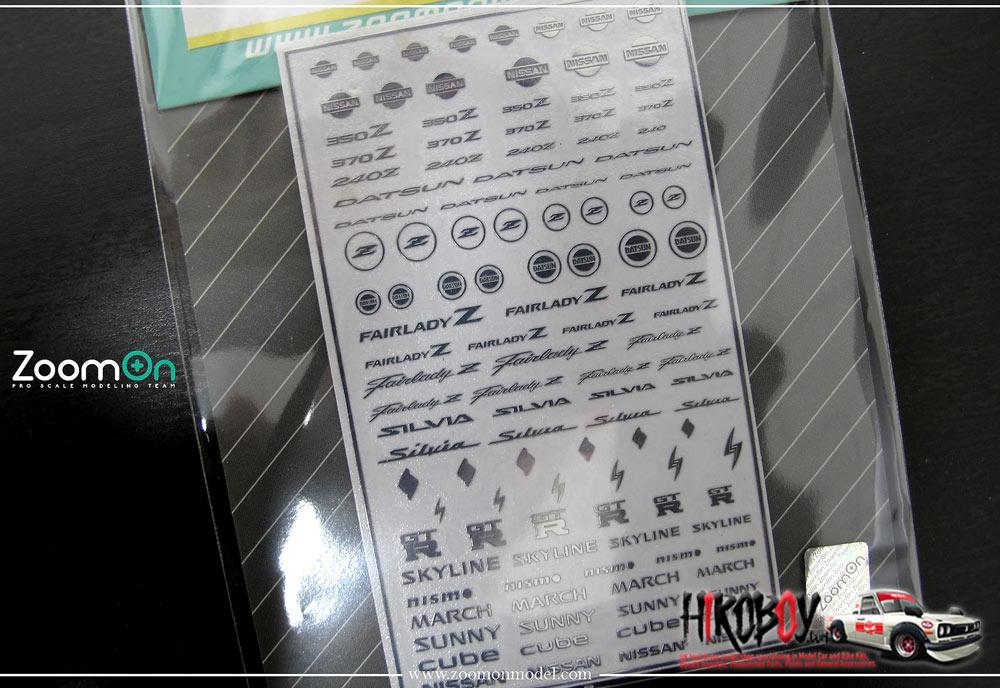 1:24 Nissan Logo Metal Decals | ZD015 | ZoomOn