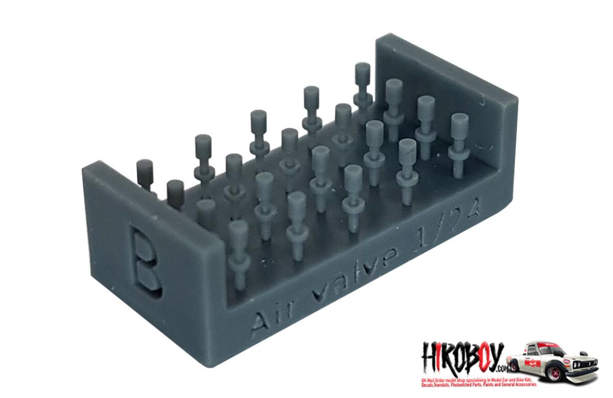 1:24 Tire Valve – type B (flat, long) | A24-002B | MGSF Perfect Parts