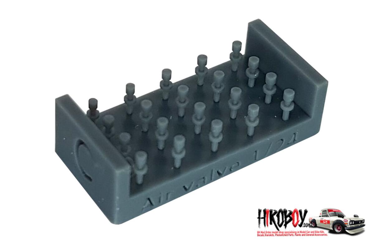 1:24 Tire Valve – type C (flat, short) | A24-003C | MGSF Perfect Parts
