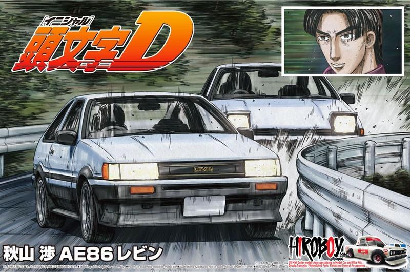 1:24 Toyota AE86 Levin - Wataru Akiyama - Initial D | AOS-057360 | Aoshima
