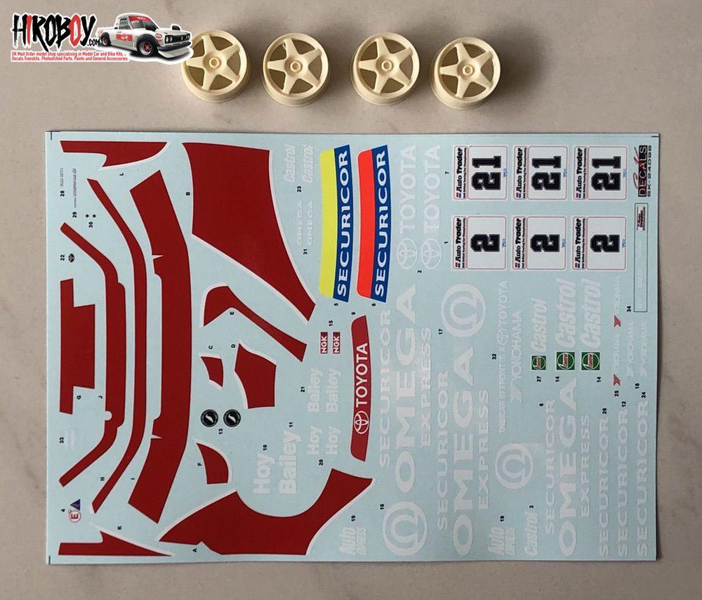 1:24 Toyota Carina E ST191 BTCC 1993 Team Securicor Decals (Beemax) c/w ...