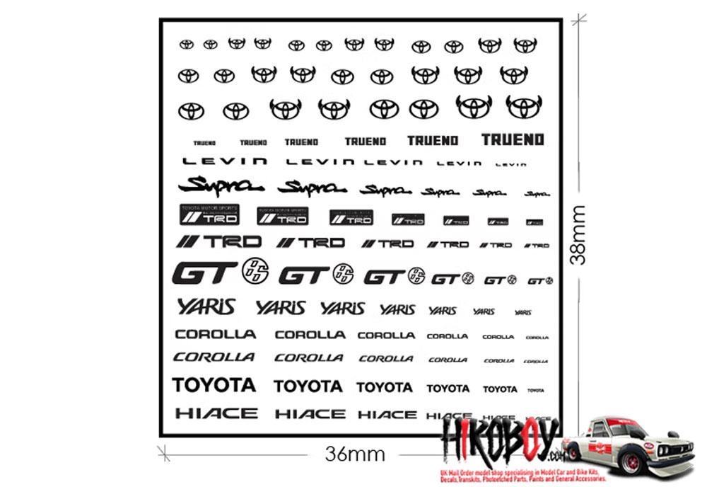 1:24 Toyota Logo (A) Metal Decals | ZD026 | ZoomOn