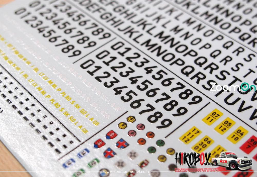 1:24 European License Plate Decals / PE | ZD168 | ZoomOn