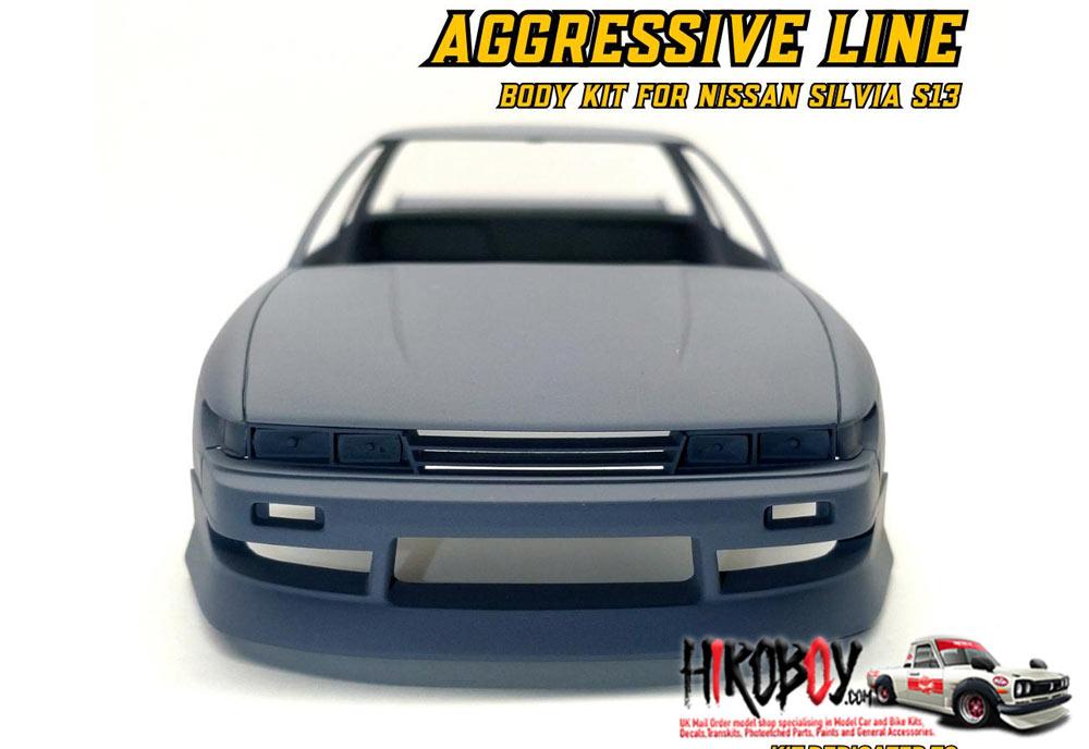 1:24 Aggressive Line Body Kit for Silva S13 (Tamiya 24078) | YMPTUN149 ...