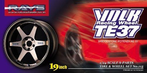 1:24 Volk Racing TE37 19" Wheels and Tyres (Bronze) #57 | AOS-053904 ...