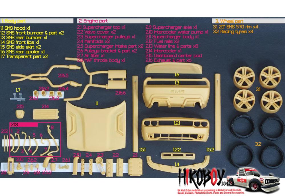 1:25 Dodge Challenger - Saleen 570X Transkit (Revell) | Z051 | ZoomOn
