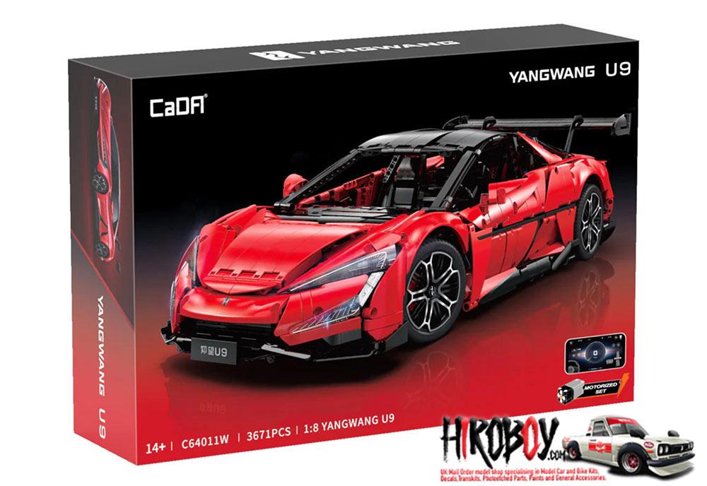 1:8 BYD Yangwang U9 Electric Super Coupé - 3671 pcs Bricks Kit ...