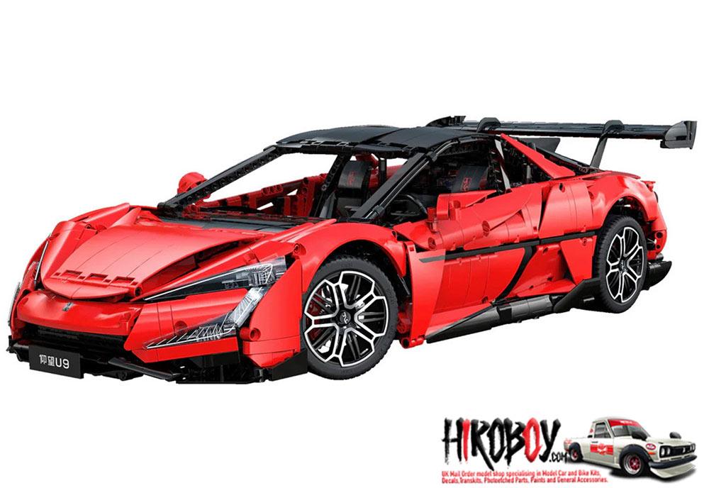 1:8 BYD Yangwang U9 Electric Super Coupé - 3671 pcs Bricks Kit ...