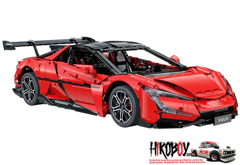 1:8 BYD Yangwang U9 Electric Super Coupé - 3671 pcs Bricks Kit ...