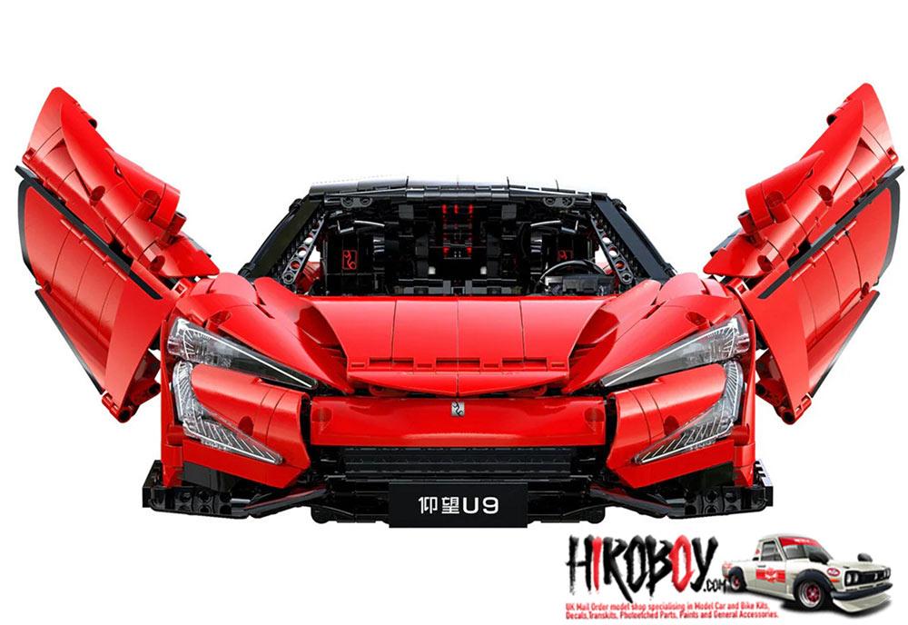 1:8 BYD Yangwang U9 Electric Super Coupé - 3671 pcs Bricks Kit ...