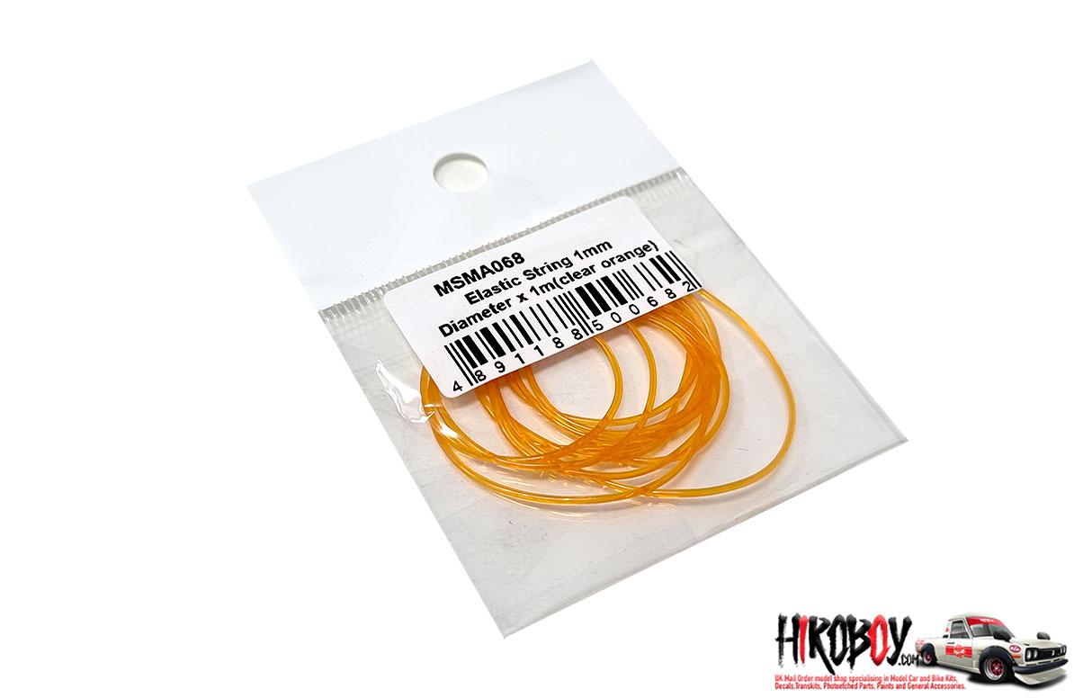 1mm Elastic String Clear Orange | MSMA068 | MSM Creation