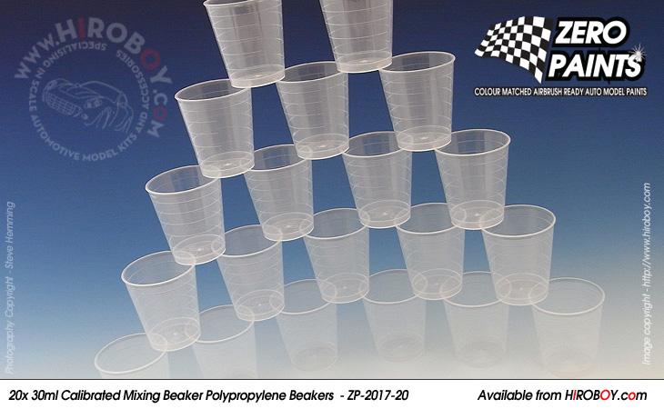 30ml Calibrated Measuring/Mixing Beakers | ZP-2017 | Zero Paints